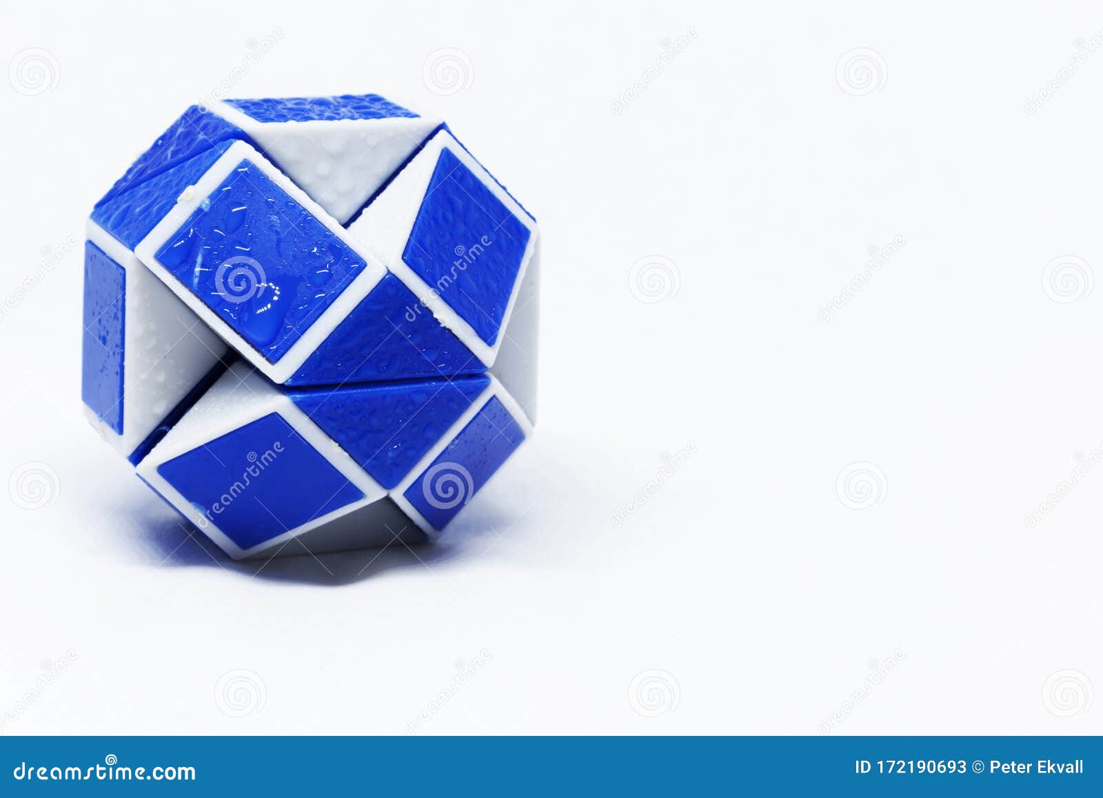 Plastic Toy with Segments that You Can Transform into a Ball Stock ...