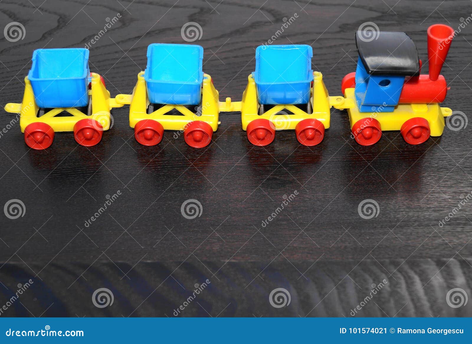 Plastic toy train stock image. Image of plastic, objects - 101574021