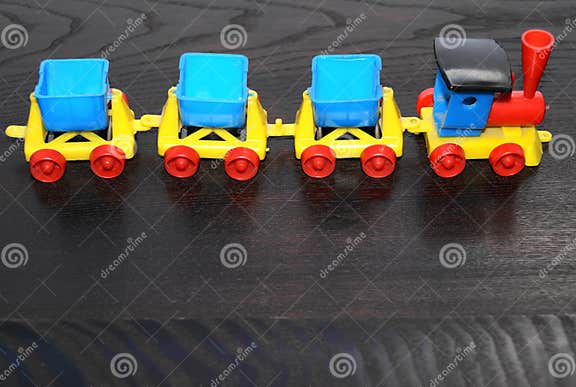 Plastic toy train stock image. Image of plastic, objects - 101574021