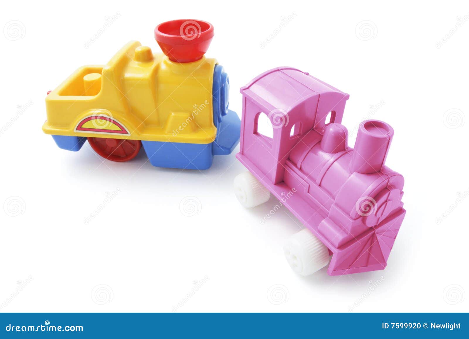 Plastic Toy Trains stock photo. Image of carriage, color - 7599920