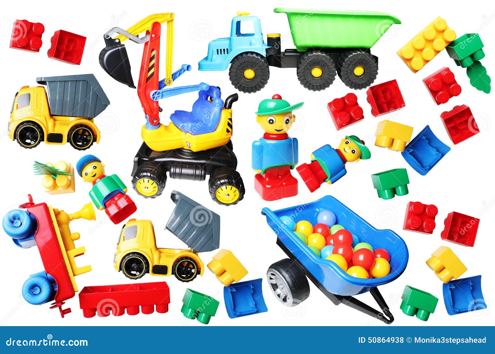 Only Plastic Toys Background Stock Photo - Image of truck, background ...