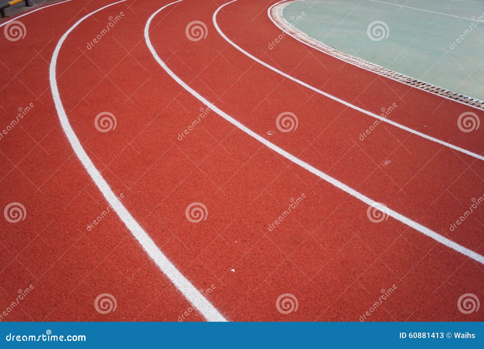 Plastic track stock image. Image of playground, school - 60881413