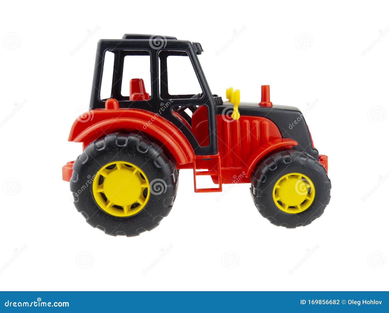 Plastic Toy Tractor In The Sand. Royalty-Free Stock Photo ...