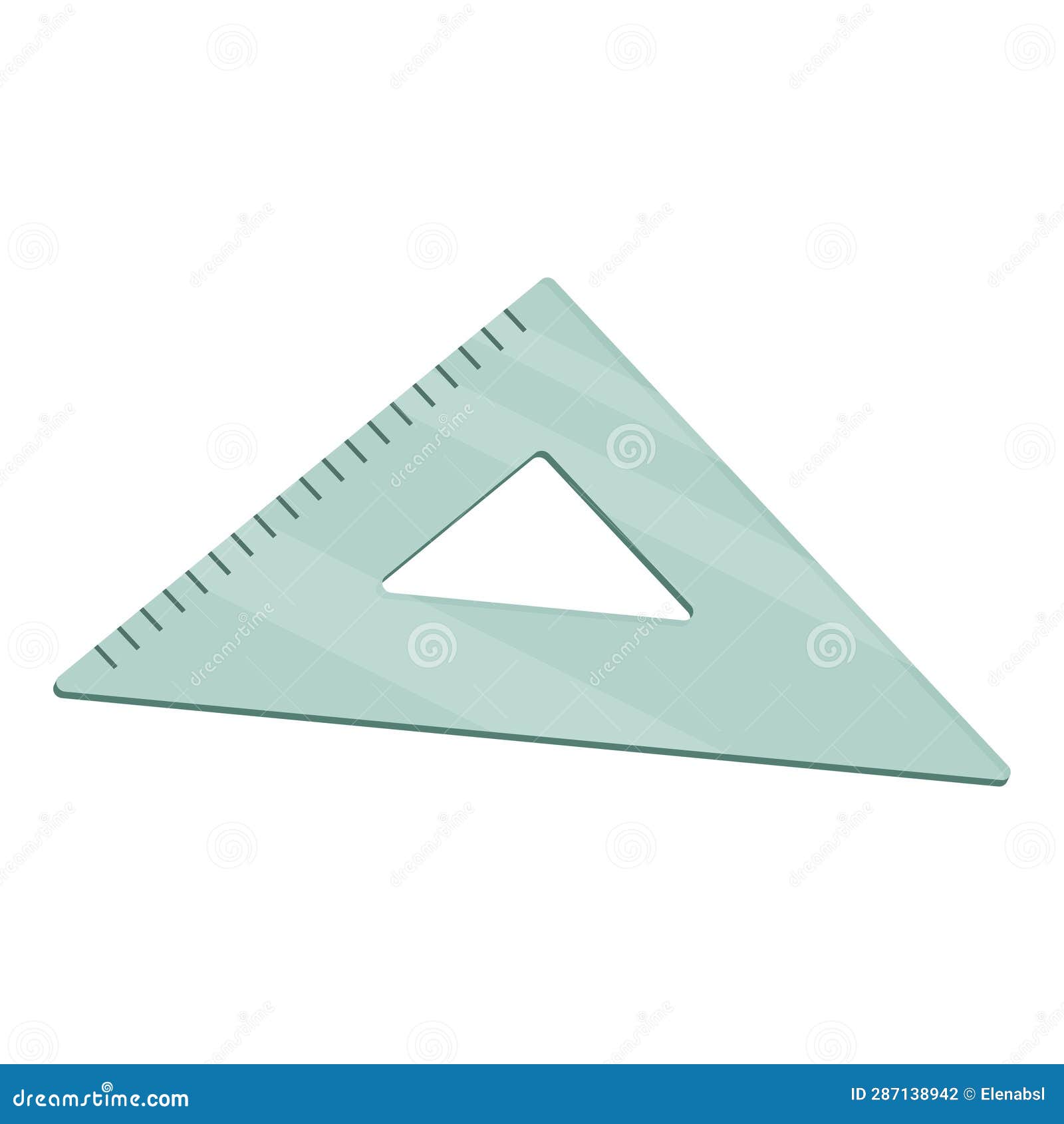 Plastic Transparent Set Square Isolated Stock Vector - Illustration of ...