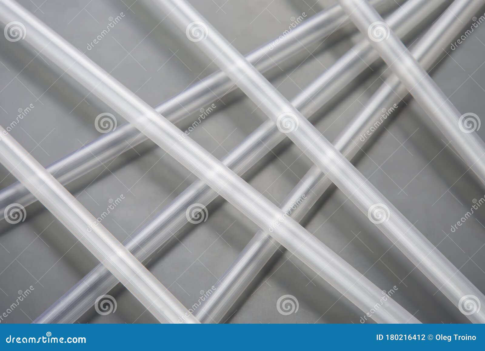 Plastic Transparent Tubes for Different Industries Stock Photo - Image ...