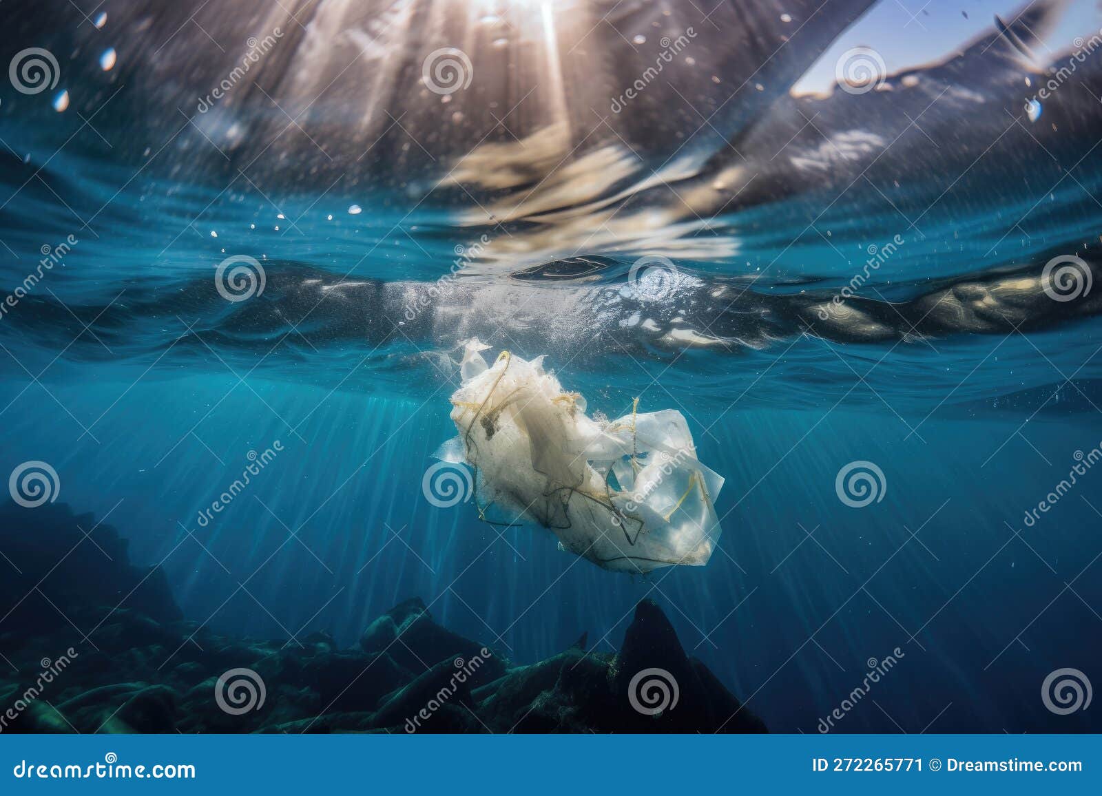 Plastic Trash, Pollution and Garbage Underwater in the Ocean ...