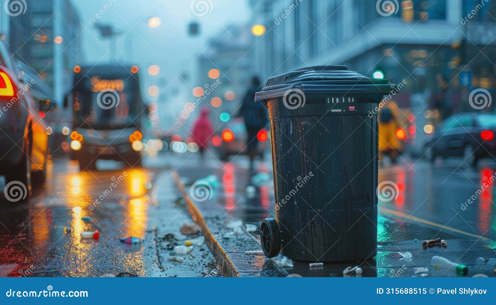 The Plastic Trash on the Side of the Road is Full of Garbage and ...