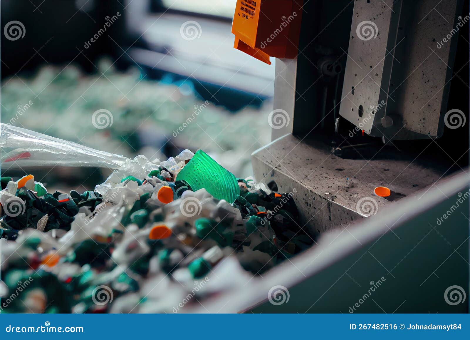 Plastic trash sorting. stock illustration. Illustration of industrial ...