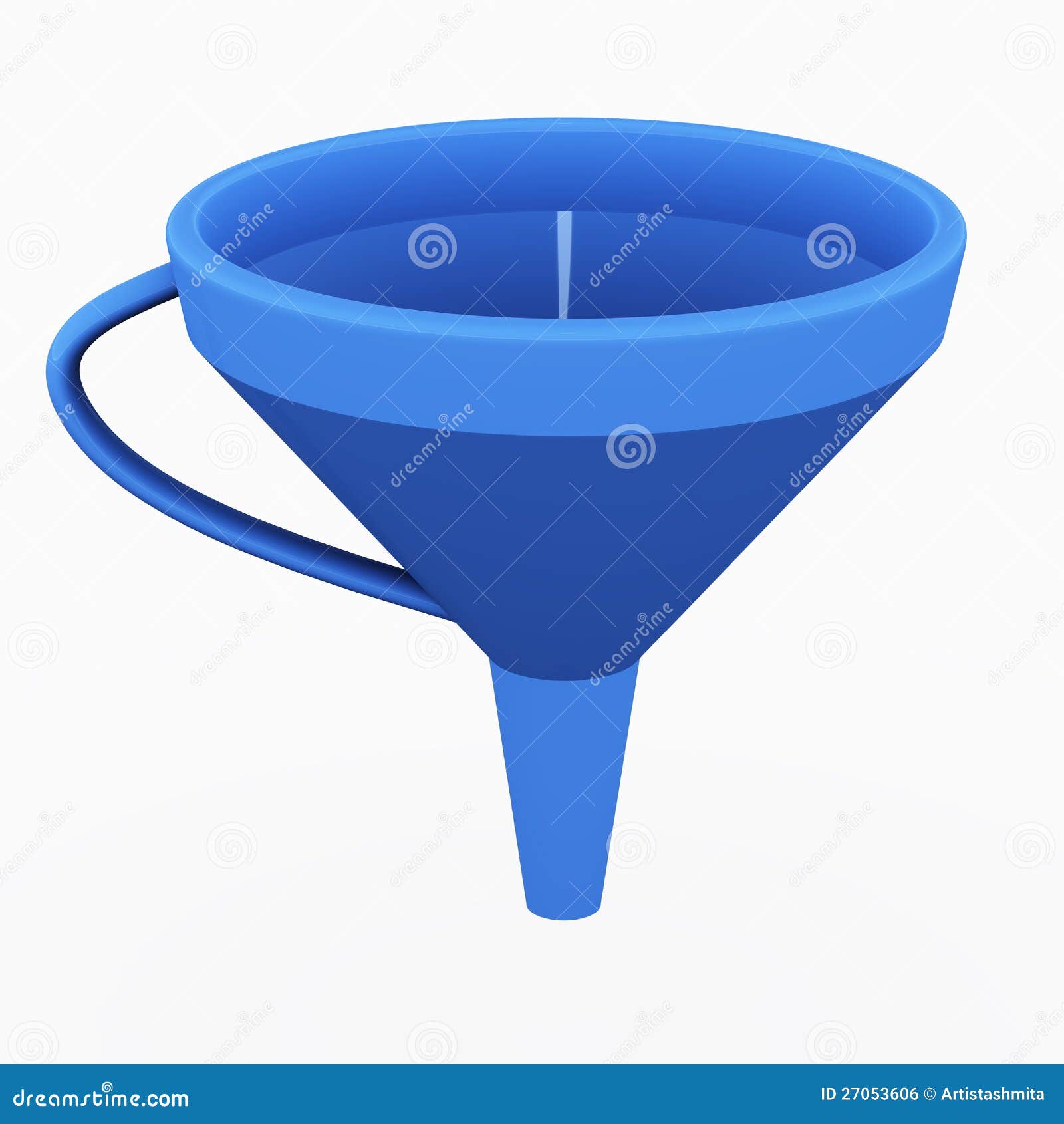 Plastic tratt stock illustrationer. Illustration av häll - 27053606