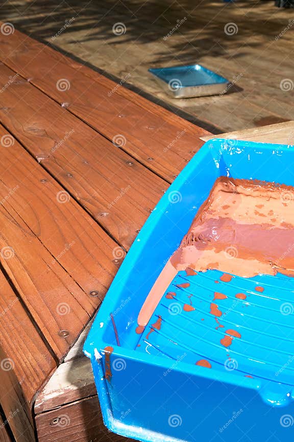 Plastic Tray with Varnish, Shellac or Lacquer Stock Image - Image of ...