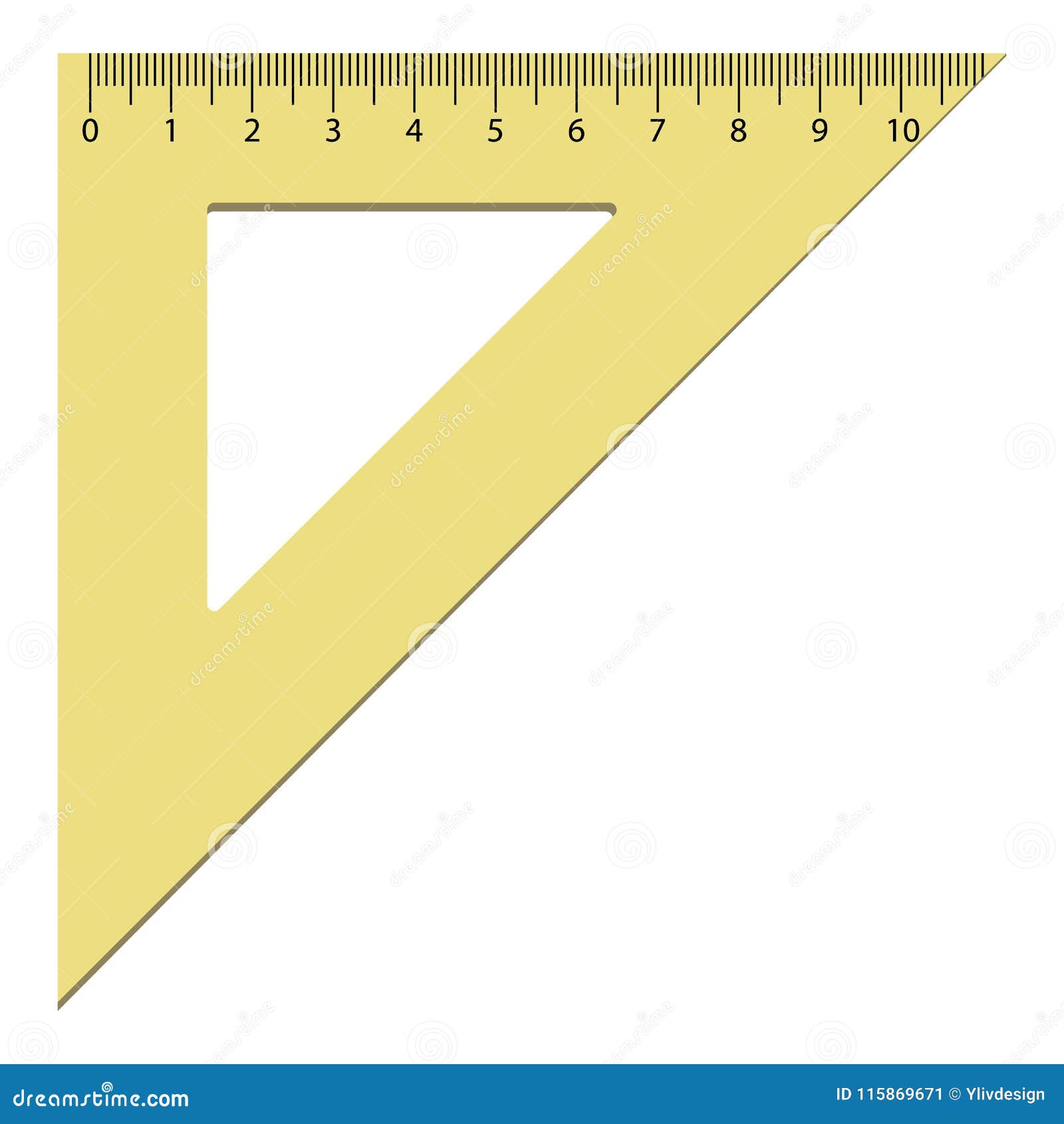 Plastic Triangle Icon, Realistic Style Stock Vector - Illustration of ...