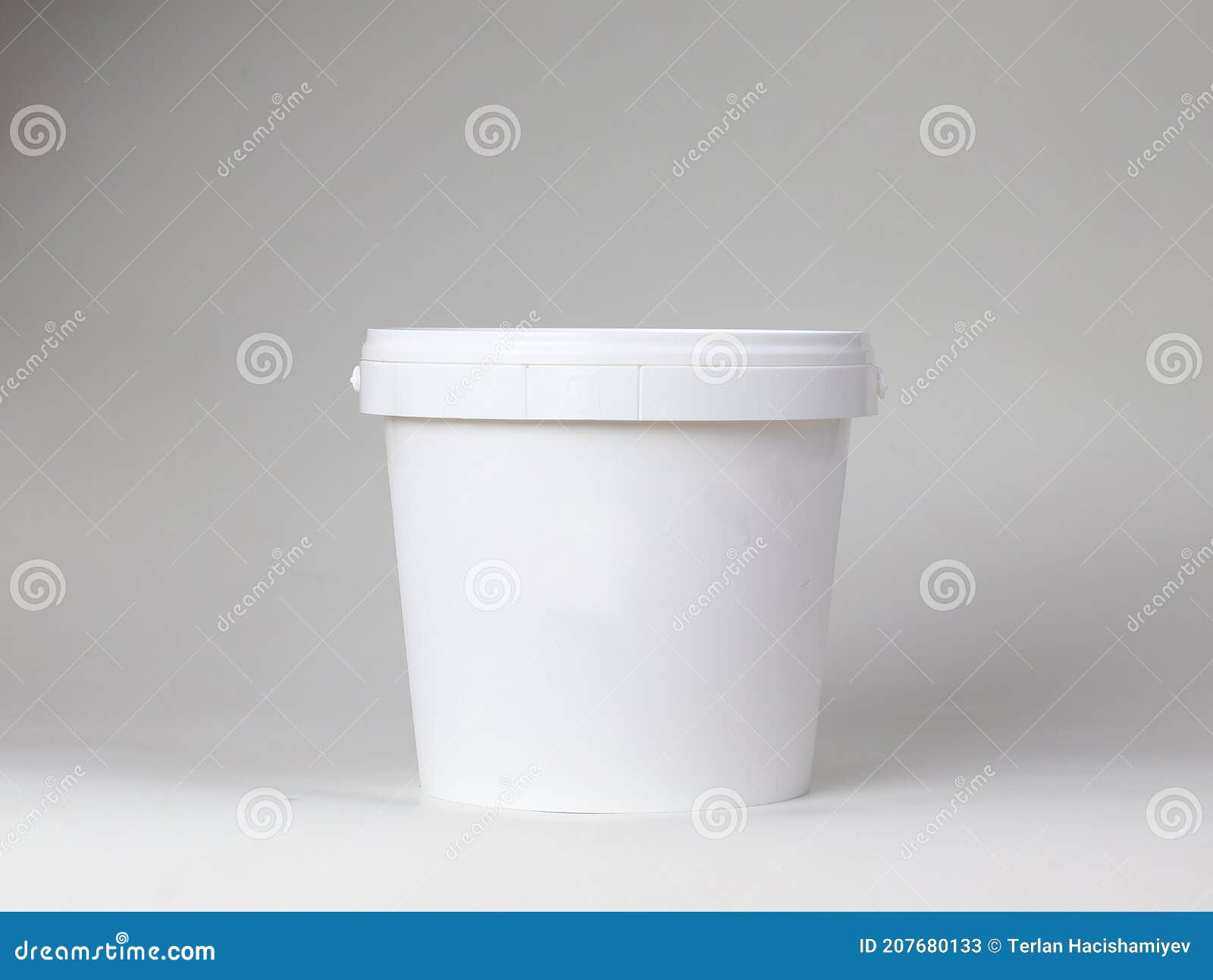 Plastic Tub Bucket Container Mockup Stock Image - Image of food, mayo ...