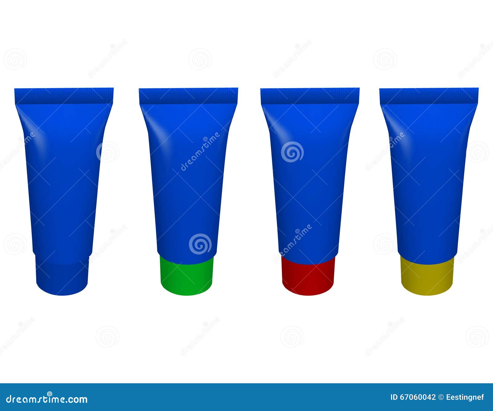 Plastic tube set. stock vector. Illustration of facial - 67060042