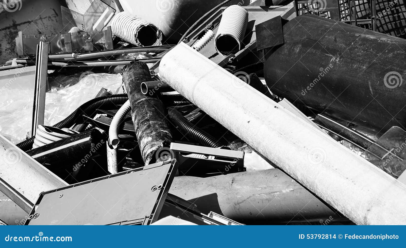 Plastic Tubes in Special Waste Landfill Controlled Stock Photo - Image ...