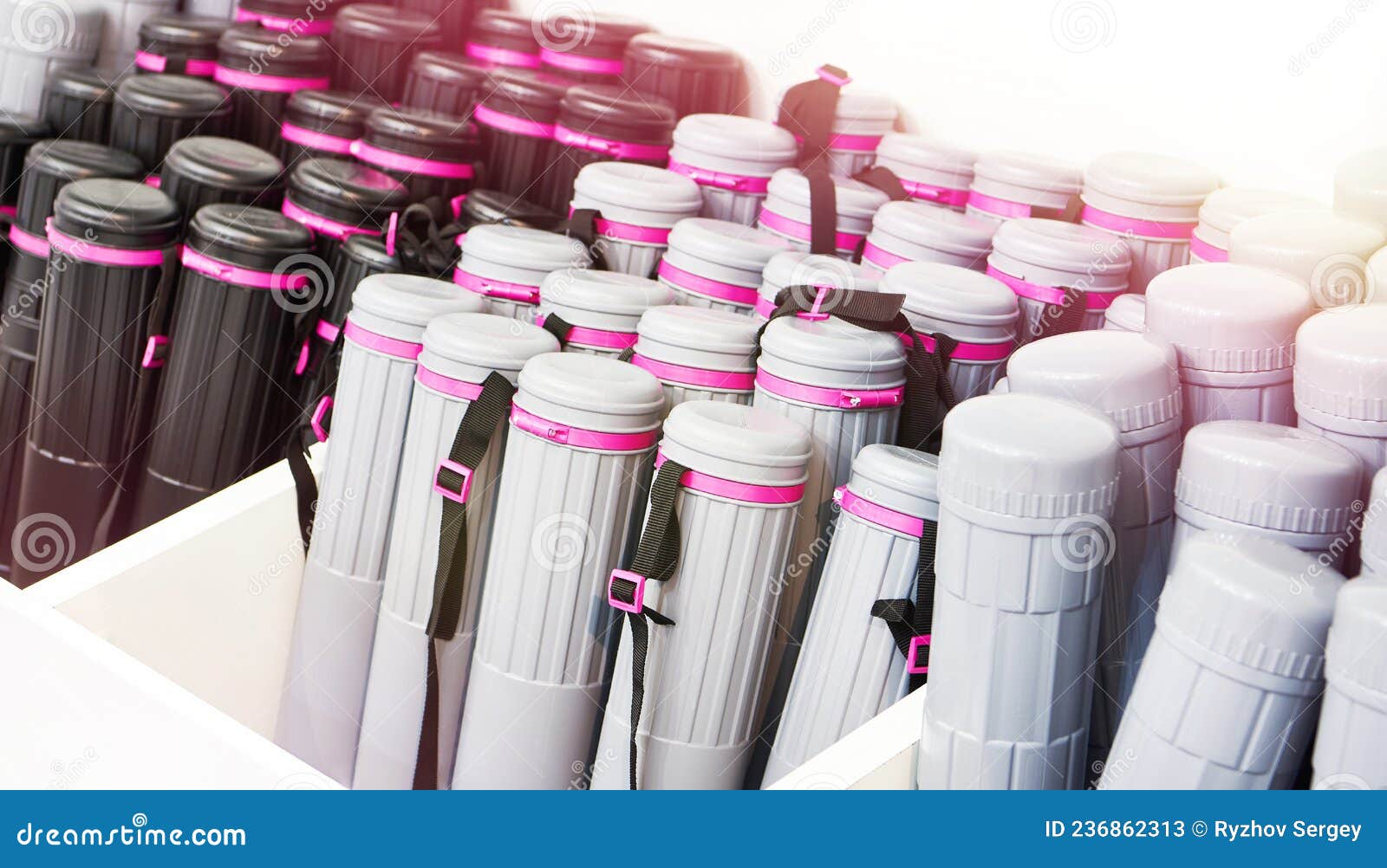 Plastic Tubes for Storing Drawings Stock Image - Image of plastic ...