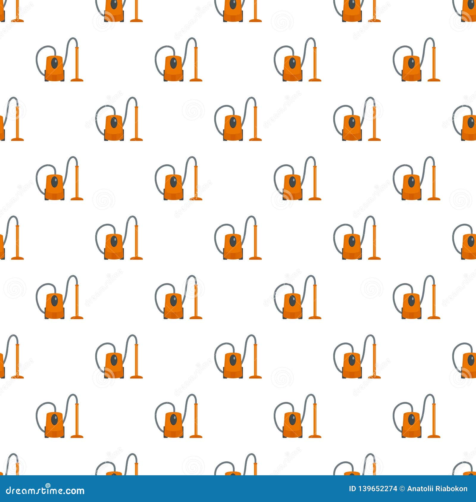 Plastic Vacuum Cleaner Pattern Seamless Vector Stock Vector ...