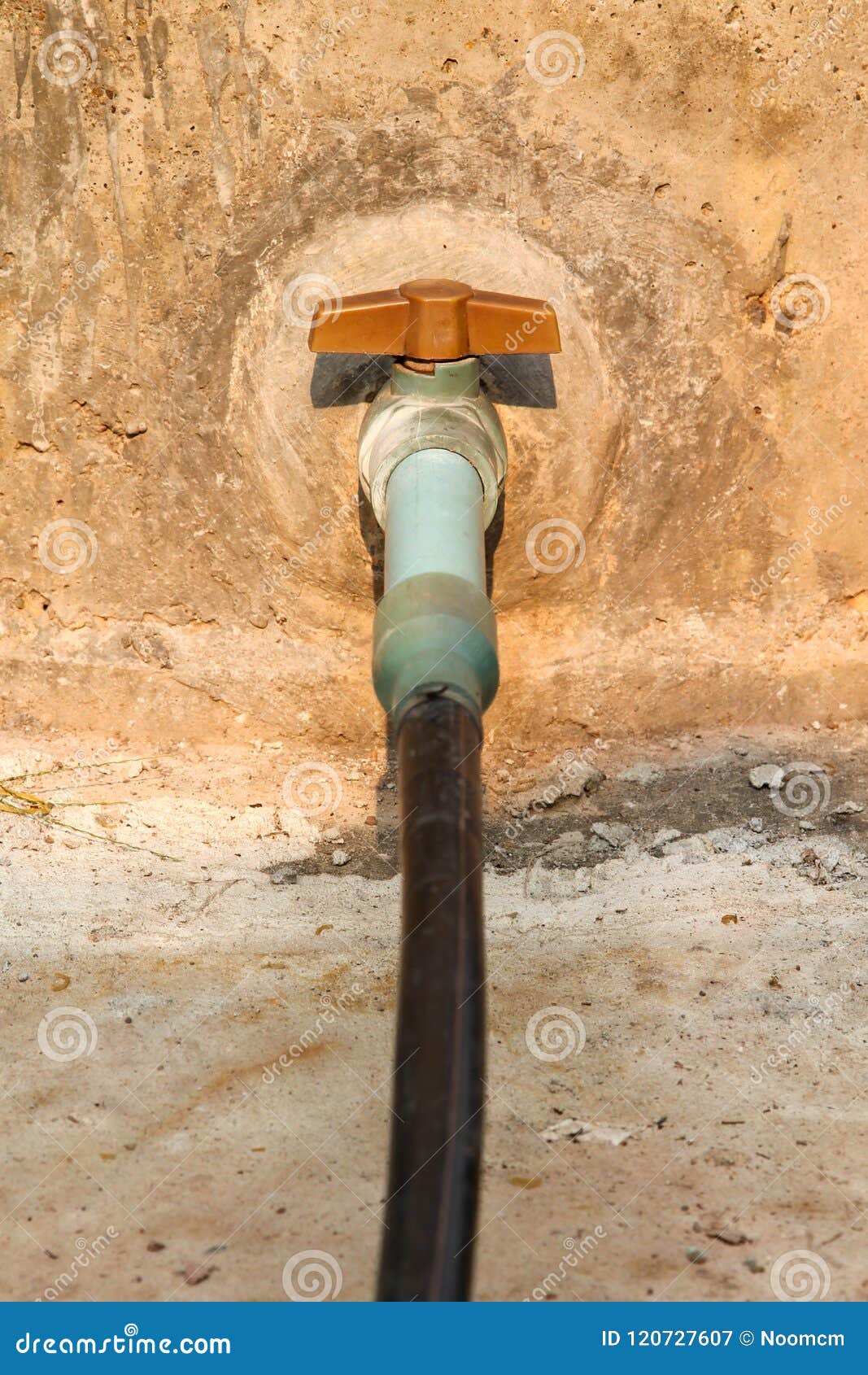 Plastic Valve for Control the Water Flow. Stock Image - Image of ...