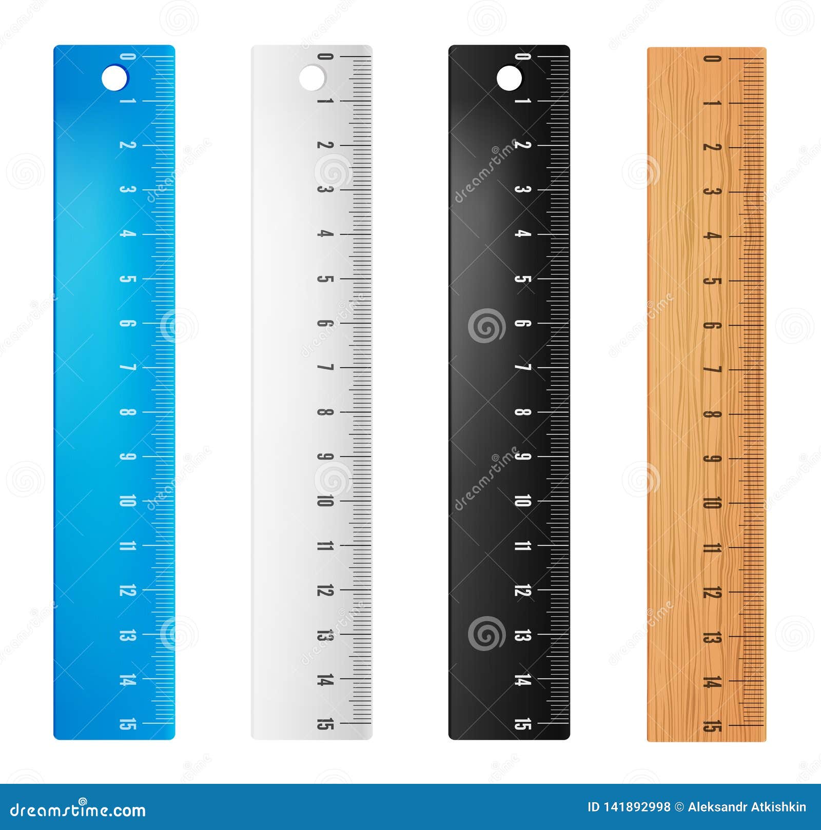 Vector Rulers Set. Measure Scales With Cm And Inch. Metric Tapes With ...