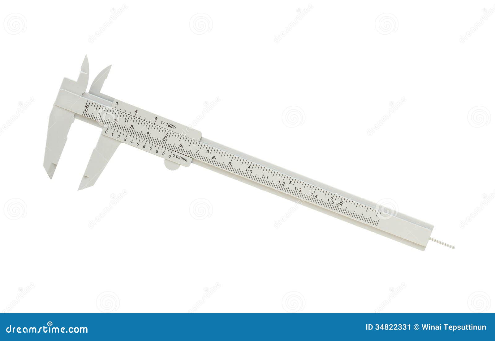 Plastic vernier caliper stock image. Image of scale, precision - 34822331