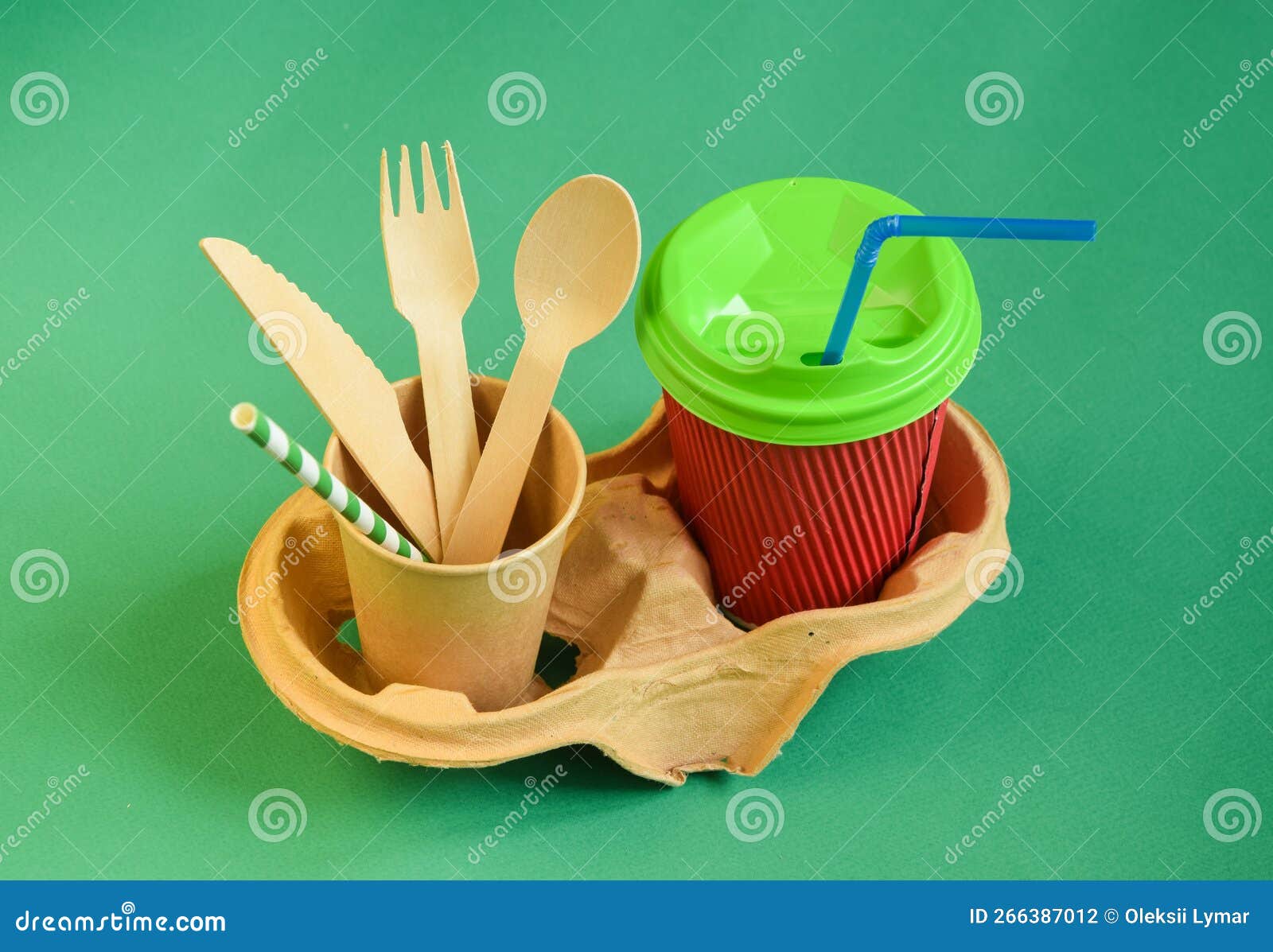 Plastic Vs Sustainable Dinnerware Choice Concept Stock Photo - Image of ...