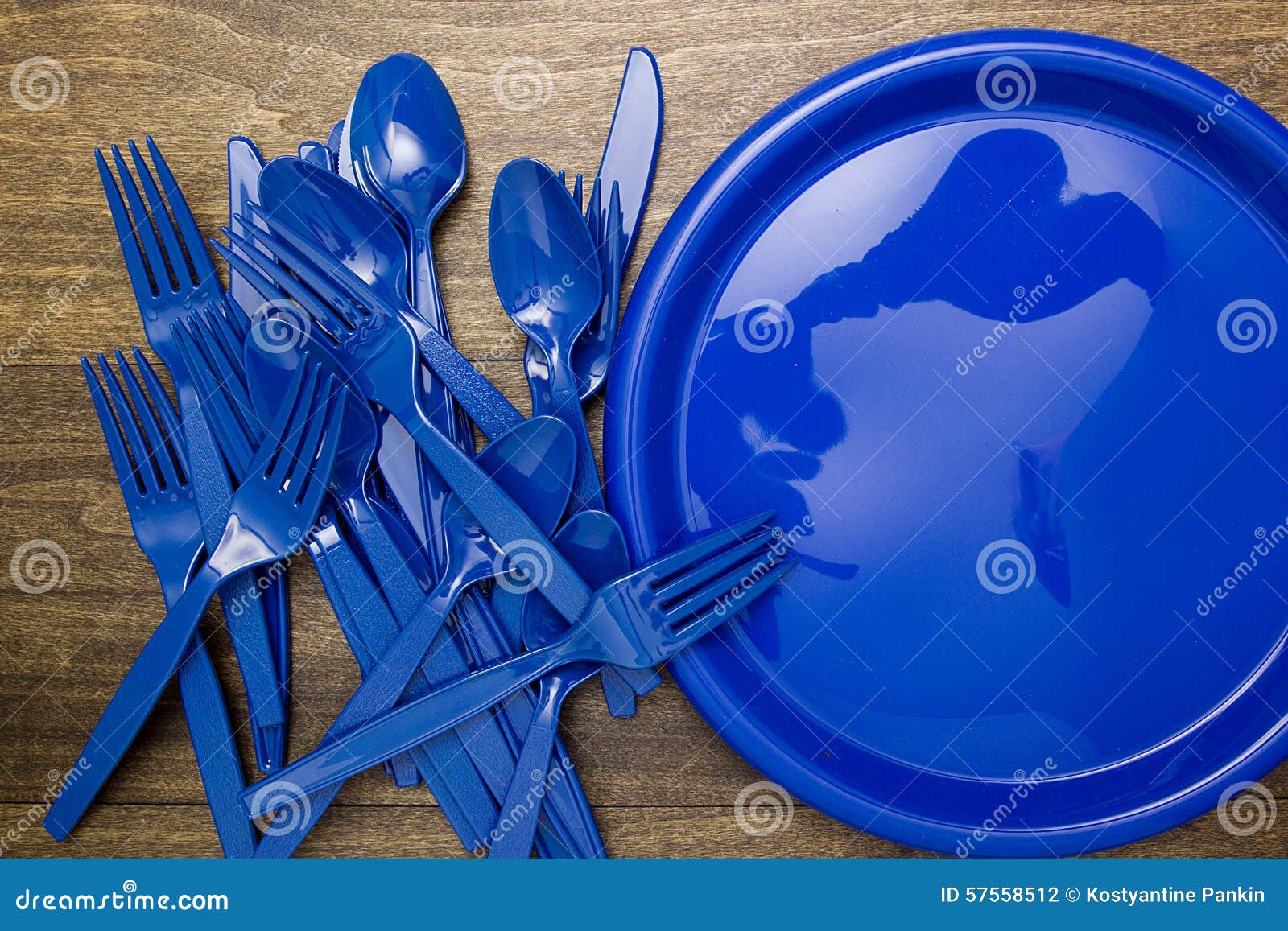 Plastic ware for picnic stock photo. Image of breakfast - 57558512