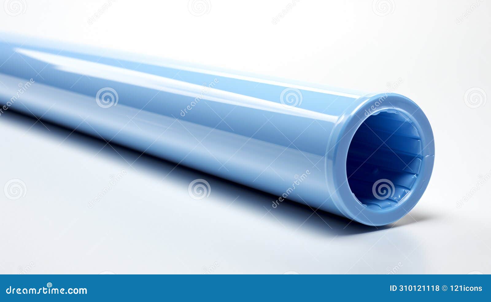 Plastic Warping Pipe on White Background Stock Illustration ...