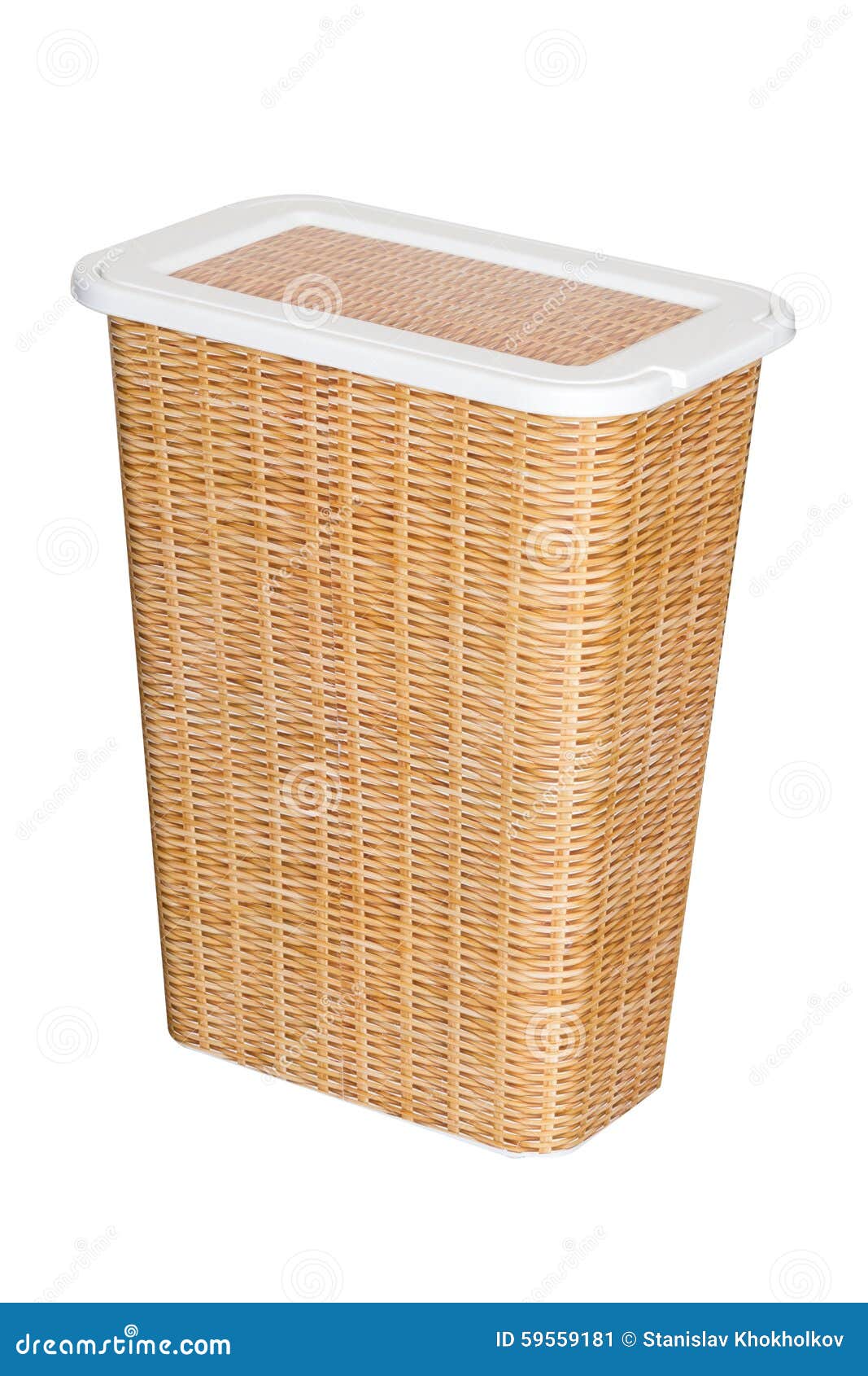 Plastic wasmand op wit stock afbeelding. Image of plastiek - 59559181