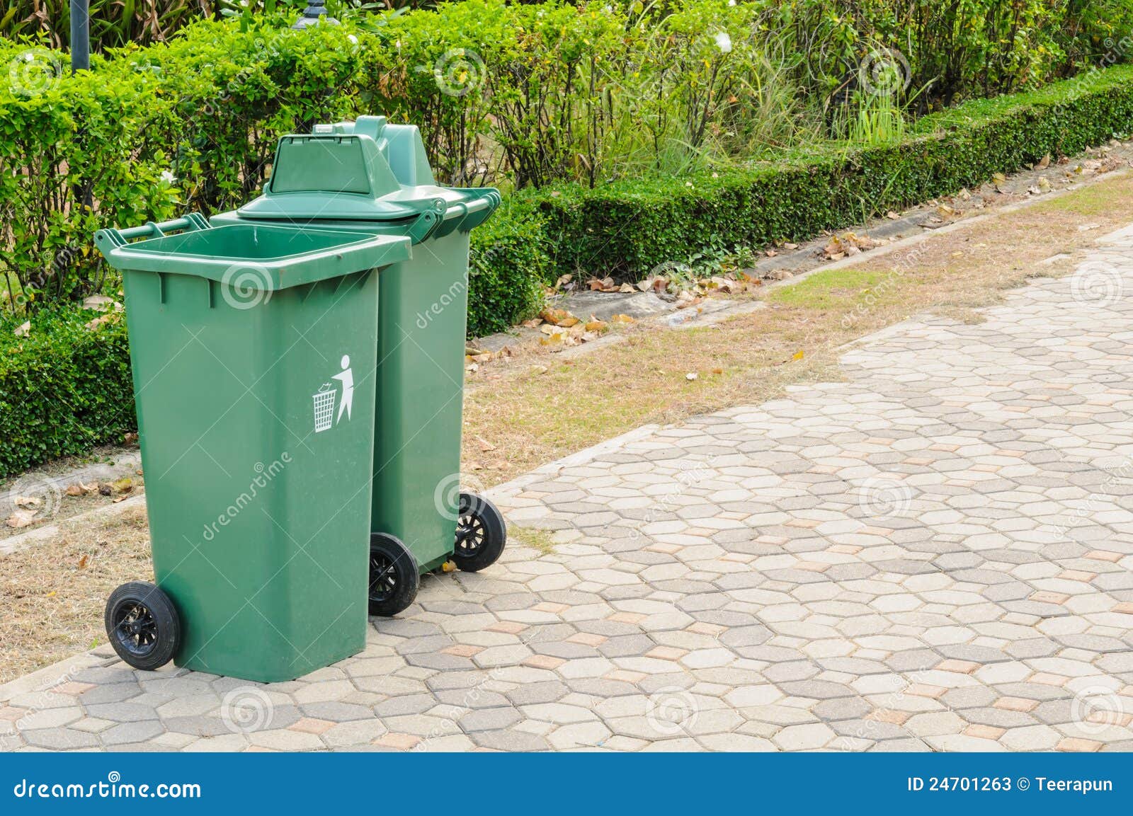 Plastic Waste Container stock image. Image of grass, recycling - 24701263