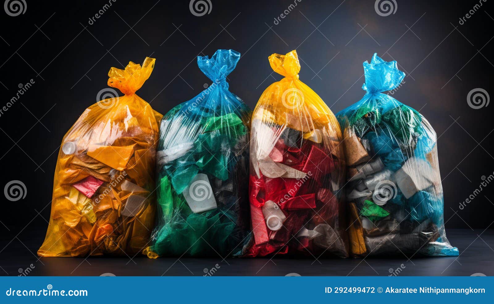 Plastic Waste Garbage Used Bottle Stock Illustration - Illustration of ...