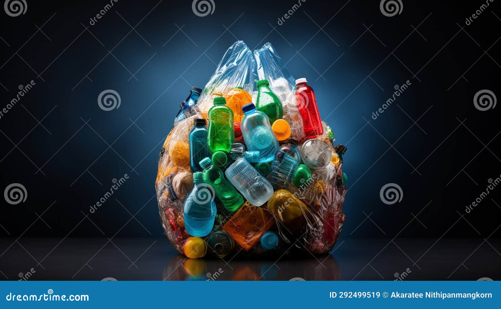 Plastic Waste Garbage Used Bottle Stock Illustration - Illustration of ...