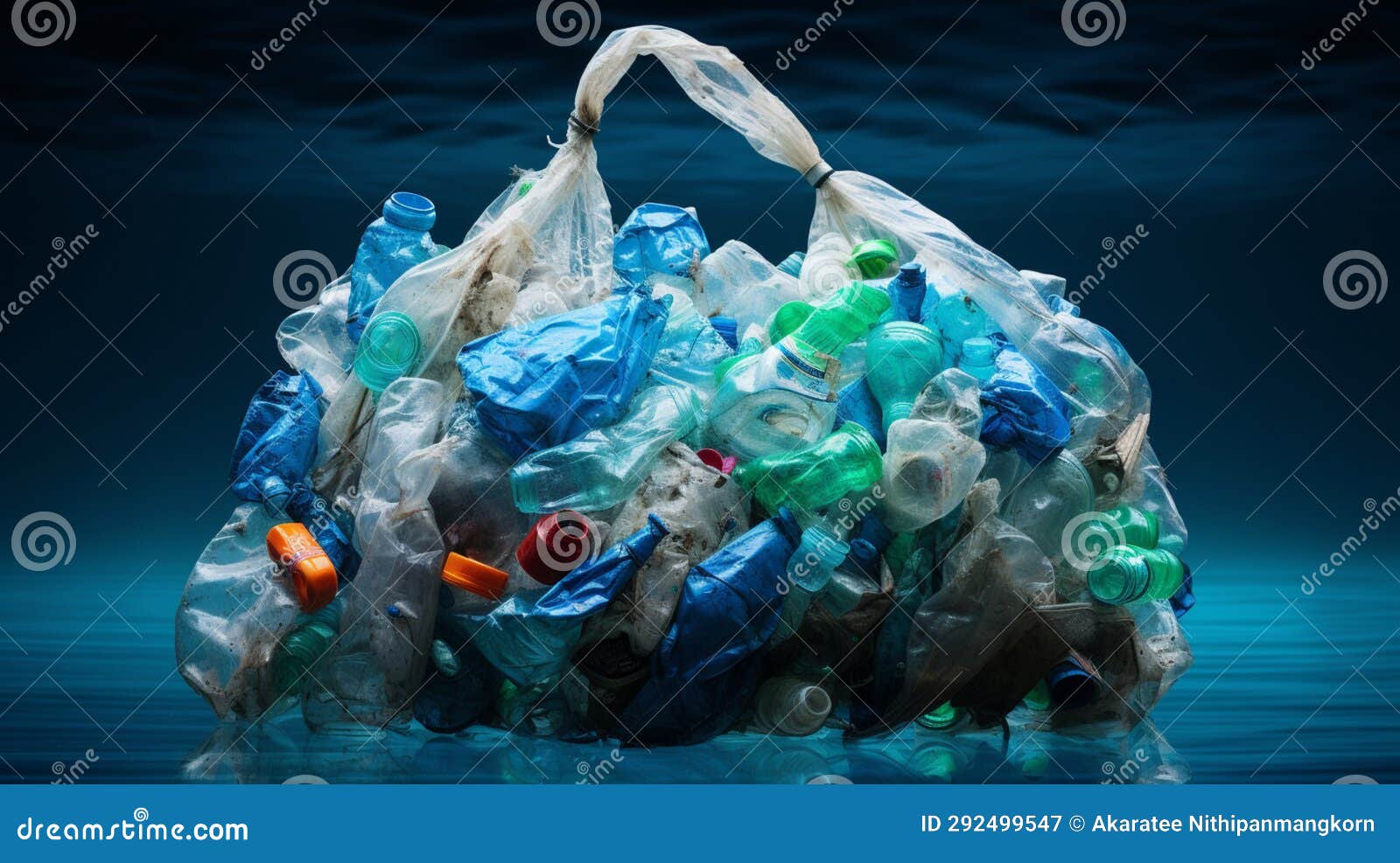 Plastic Waste Garbage Used Bottle Stock Illustration - Illustration of ...