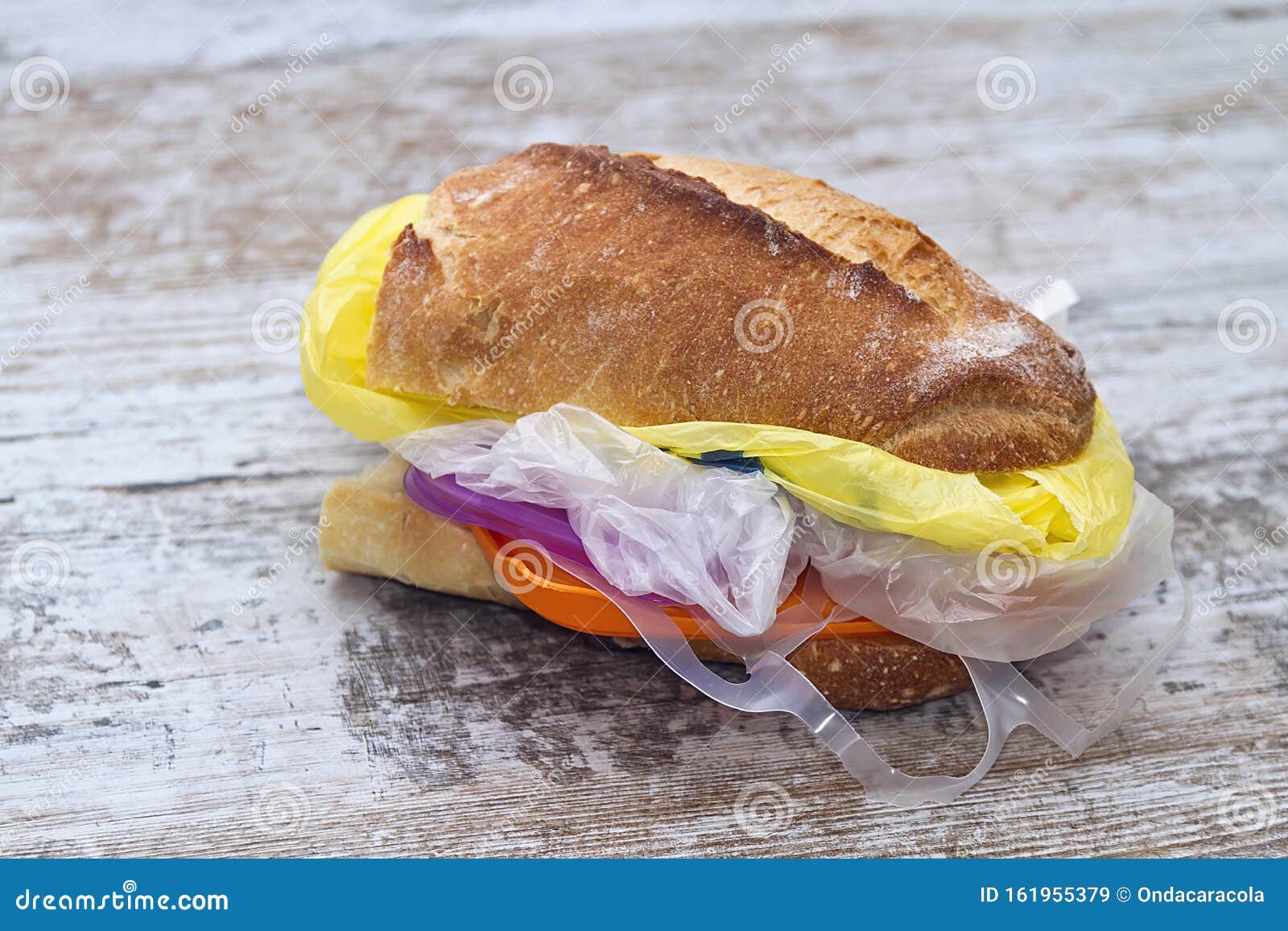A plastic waste meal stock image. Image of dirty, cheese - 161955379
