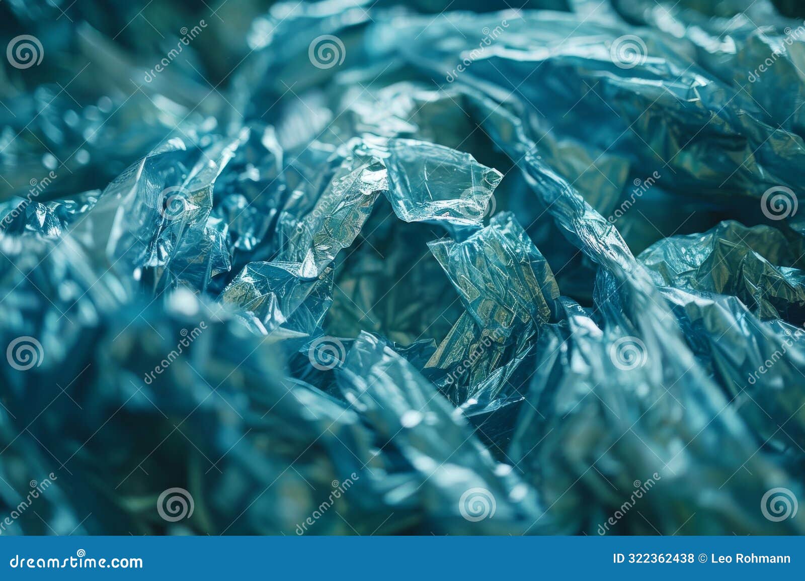 Plastic Waste with Recycle Symbols, Highlighting Environmental Issues ...