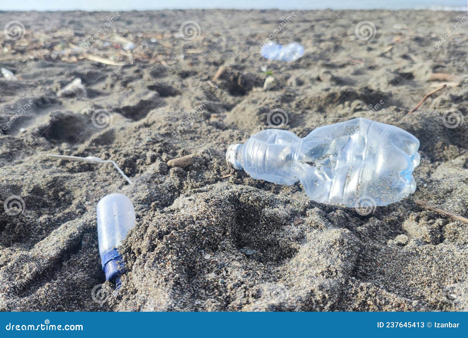 Plastic Waste Rubbish Garbage on the Beach Stock Image - Image of ...