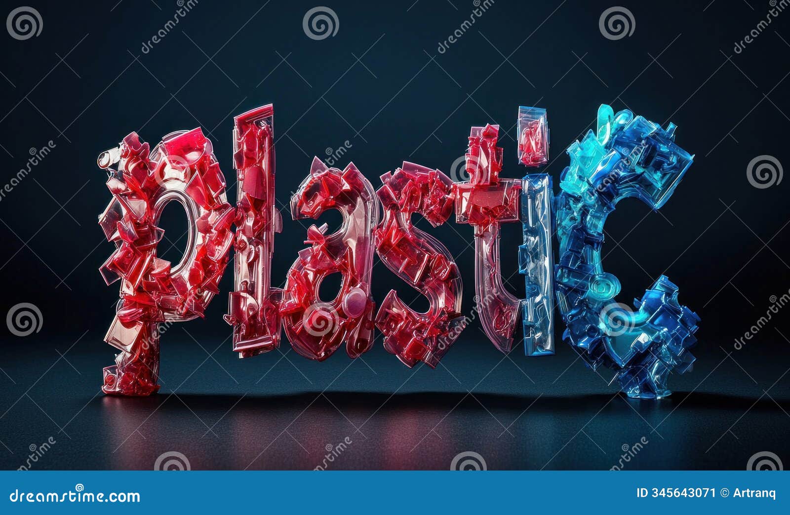 Plastic Waste Typography stock illustration. Illustration of lettering ...
