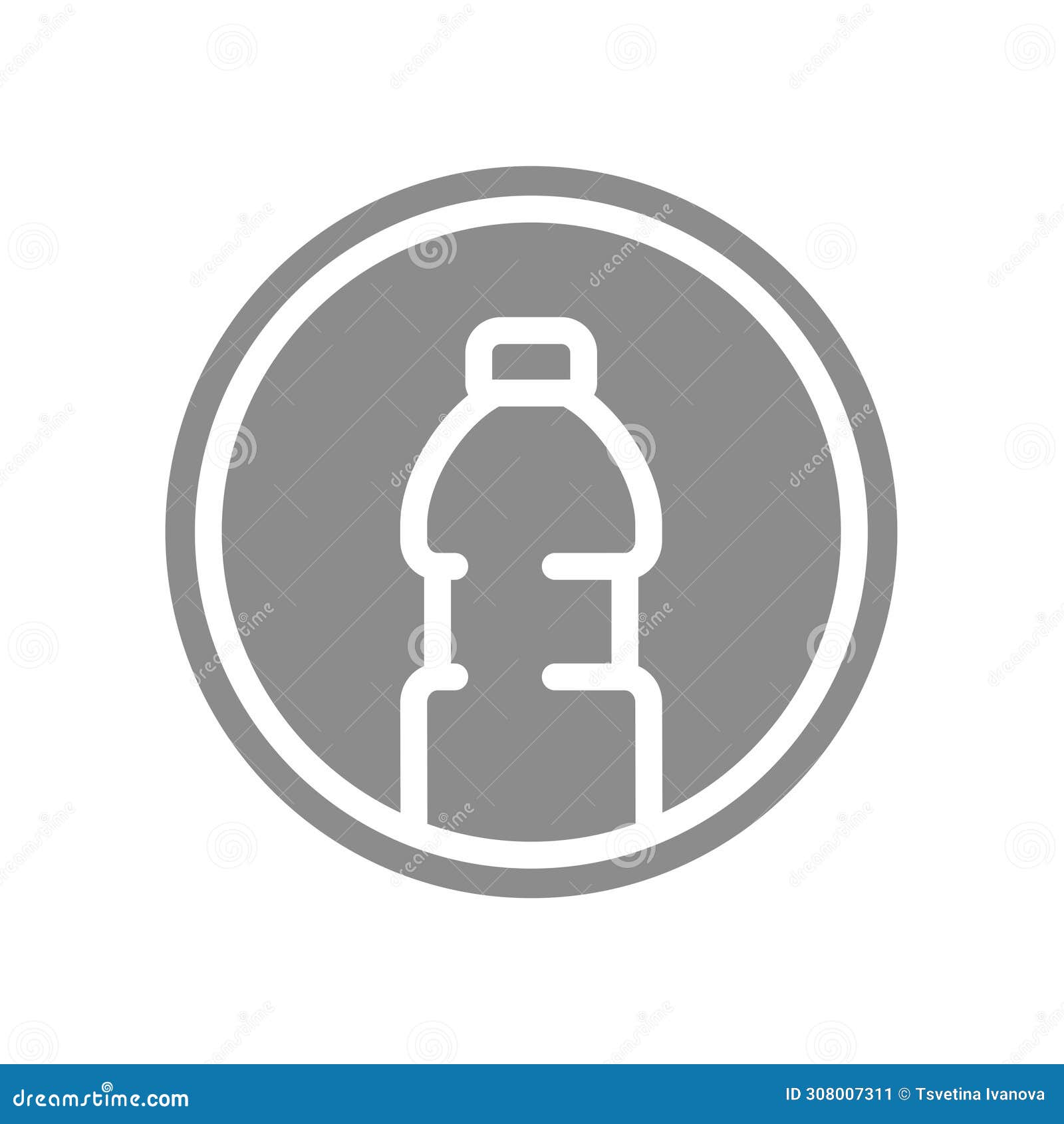 Plastic Waste Vector Sticker Stock Vector - Illustration of bottle ...