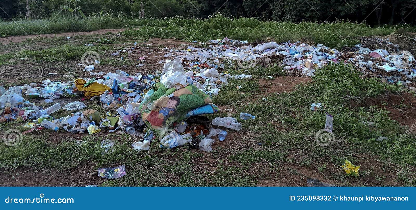 Plastic Waste in the Village Editorial Photography - Image of disposal ...