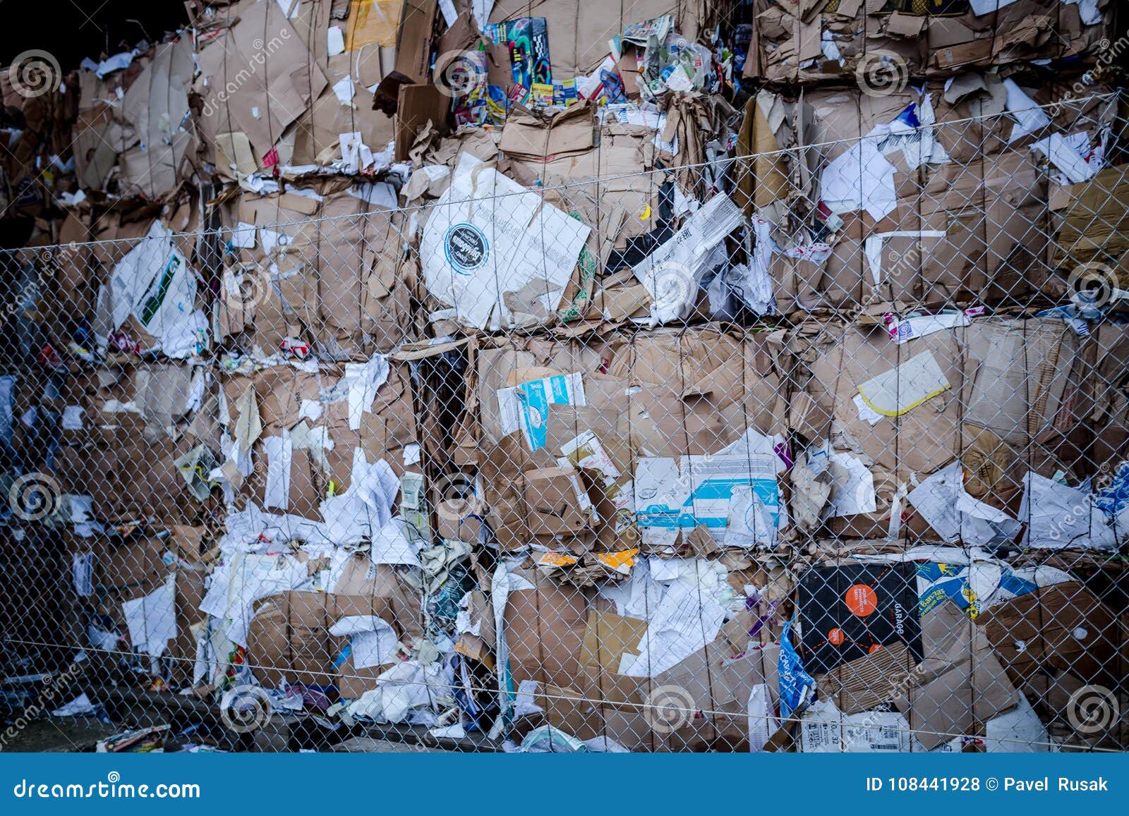 Plastic Waste is in the Warehouse at the Garbage Disposal Plant ...