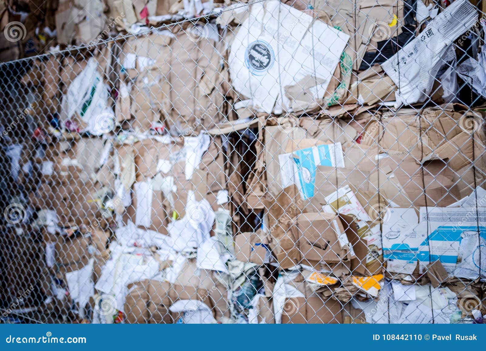 Plastic Waste is in the Warehouse at the Garbage Disposal Plant ...