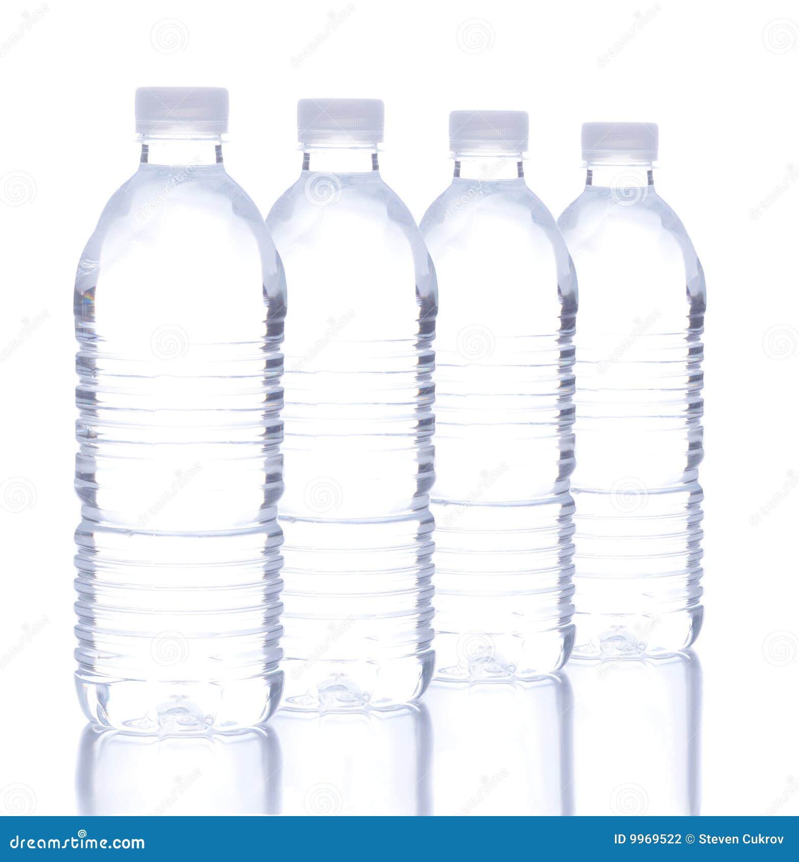 Plastic Water Bottle in a Row Stock Photo - Image of objects ...
