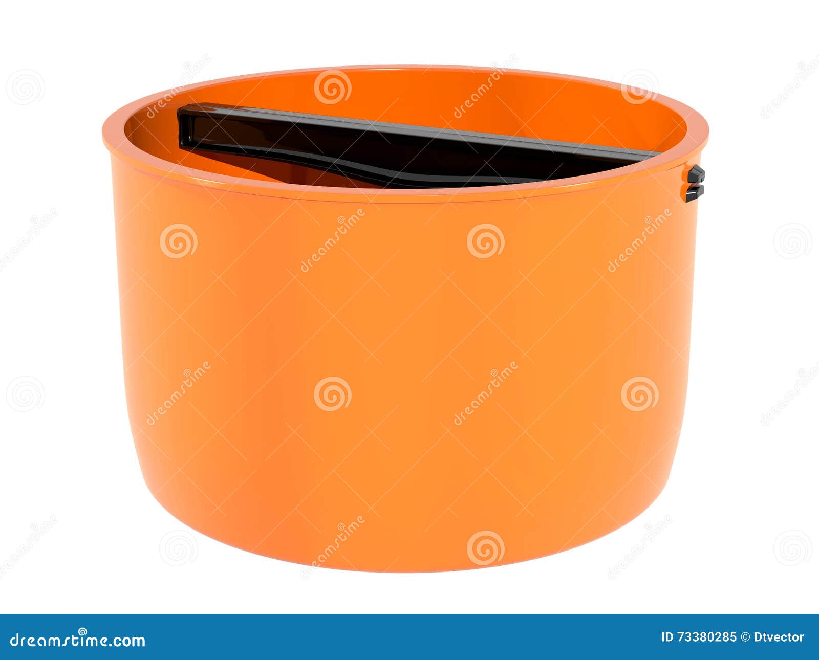Plastic Water Container Orange Color Stock Image - Image of health ...