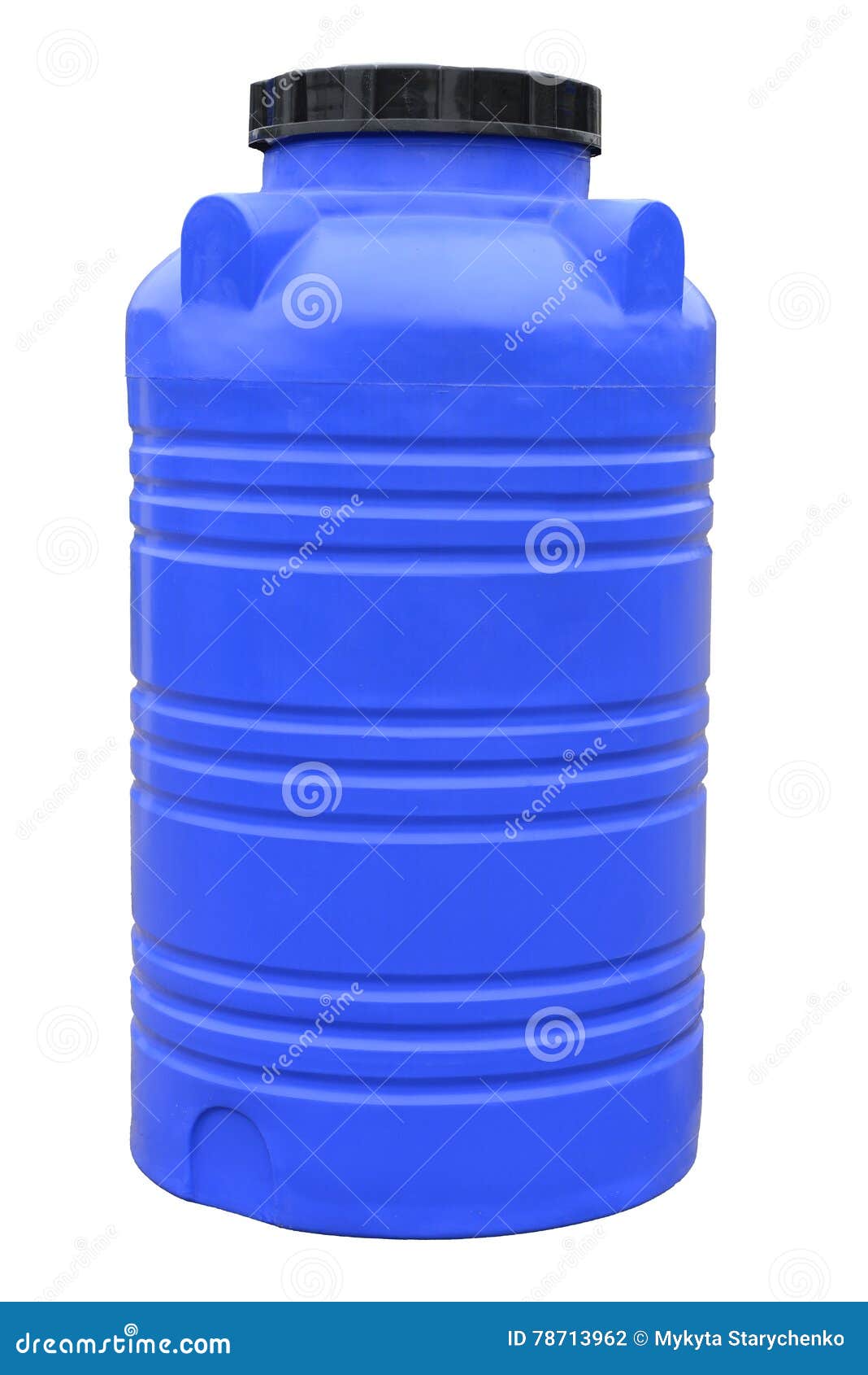 Plastic Water and Liquids Barrel Storage Industrial Container Isolated ...