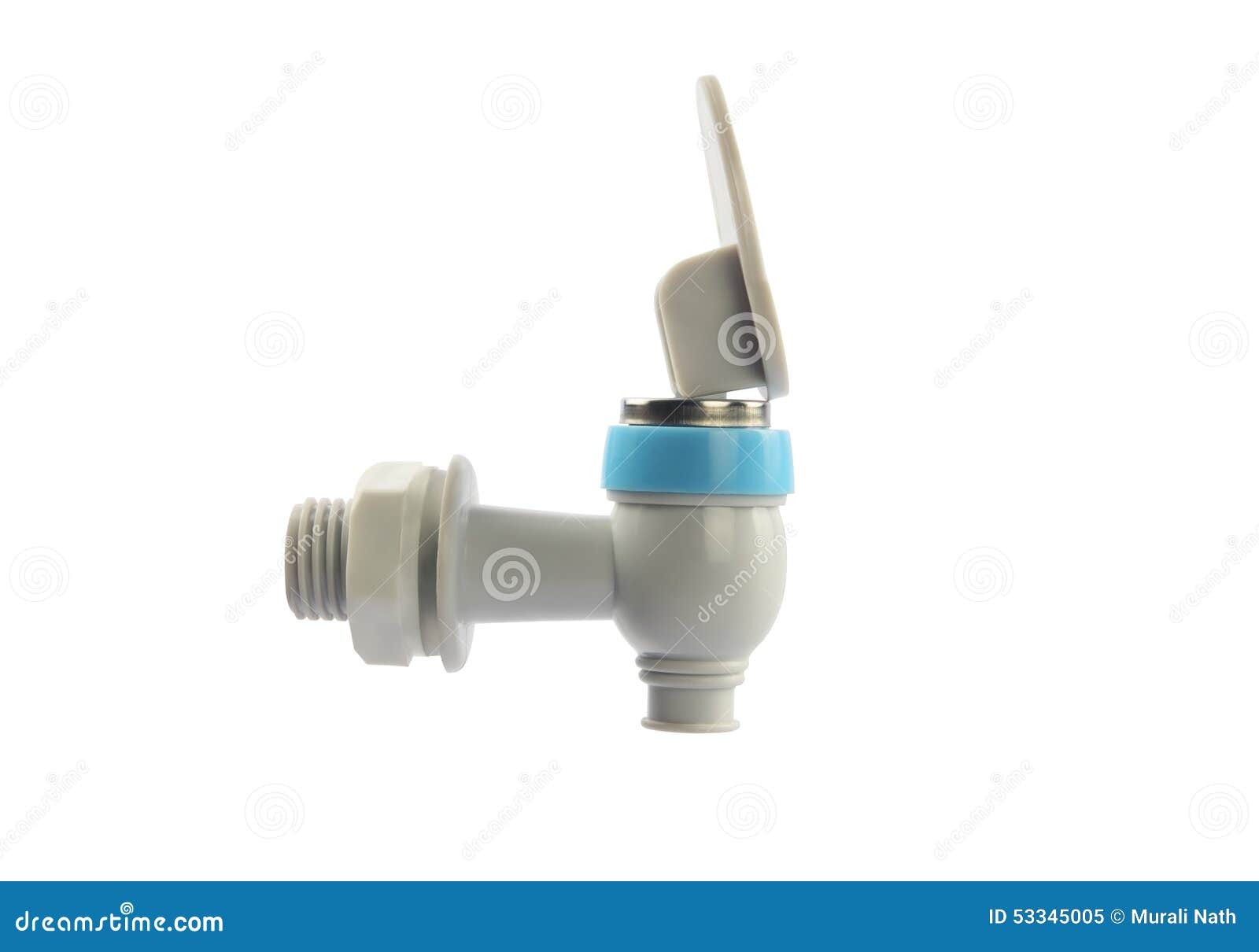 Plastic Water Tap stock image. Image of garden, plumbing - 53345005
