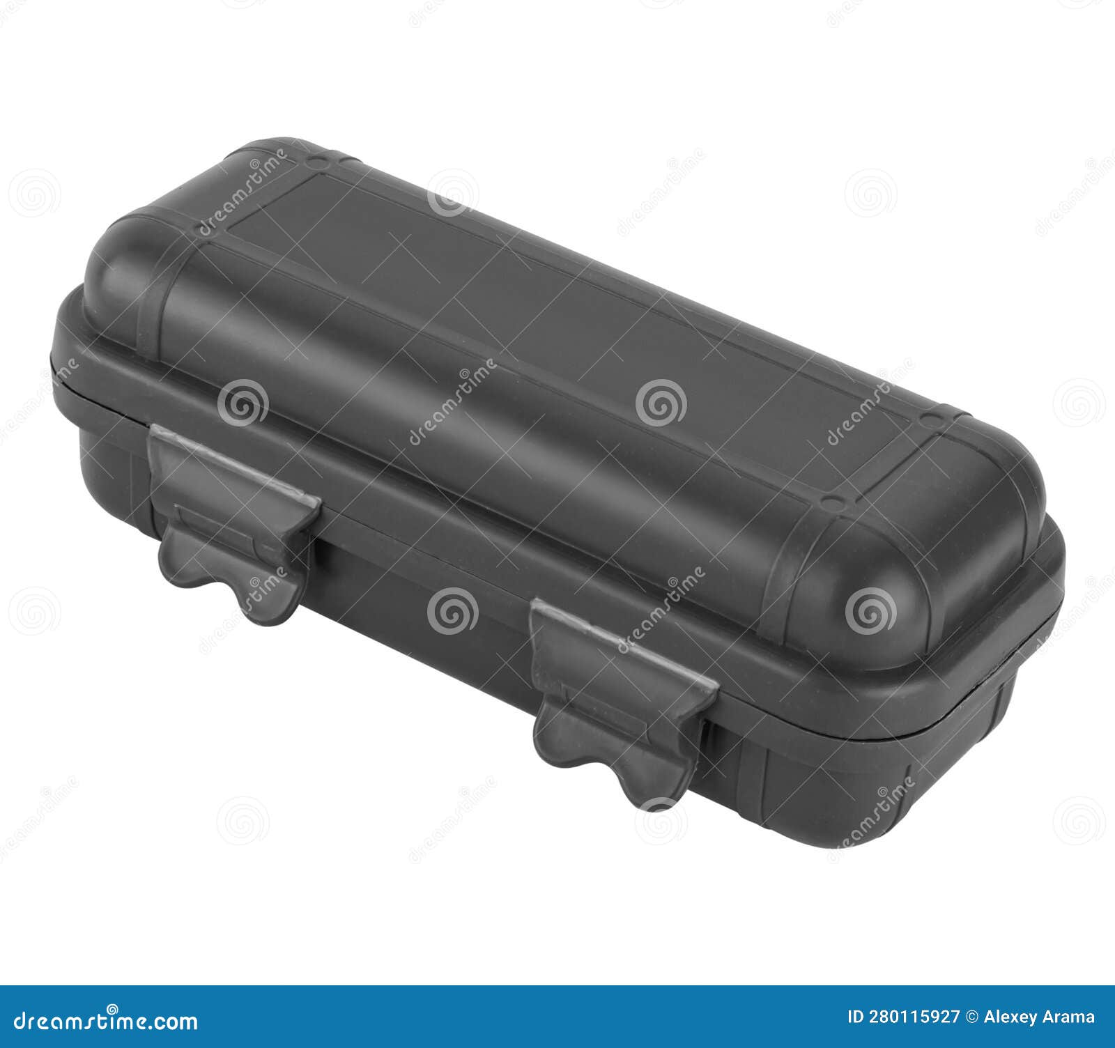 Plastic Waterproof Case, on White Background in Insulation Stock Image ...