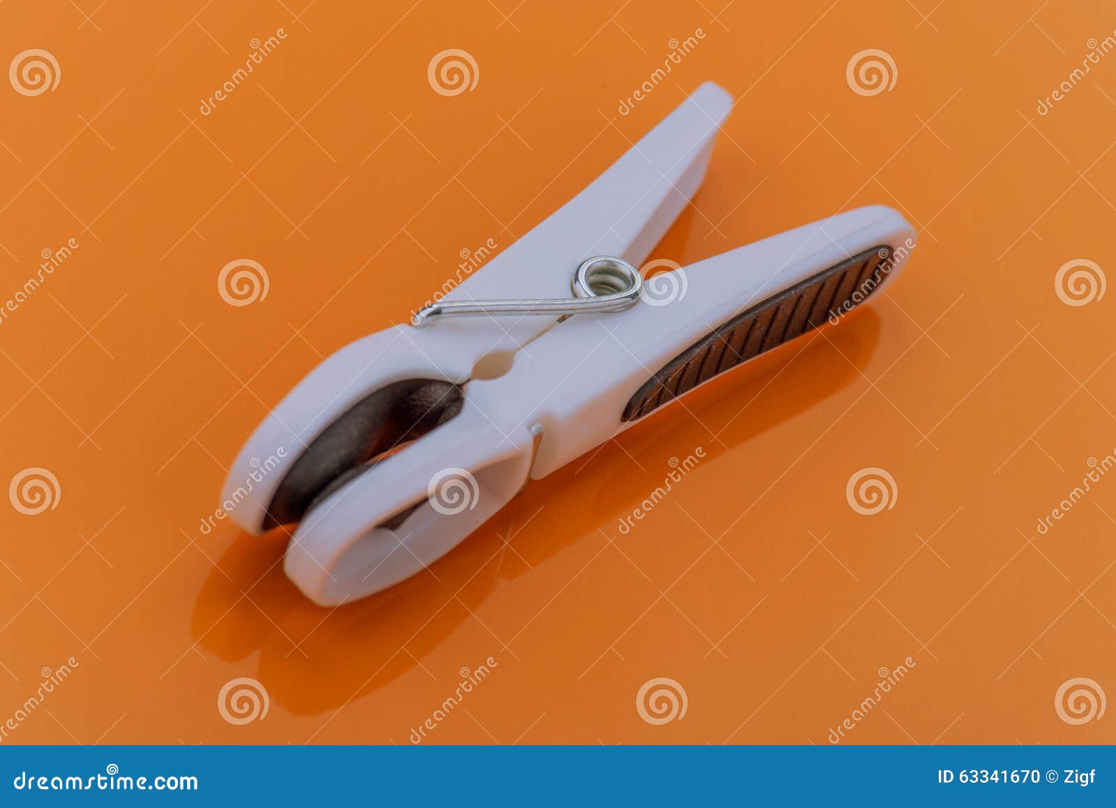 Plastic white clothes pin stock photo. Image of concept - 63341670