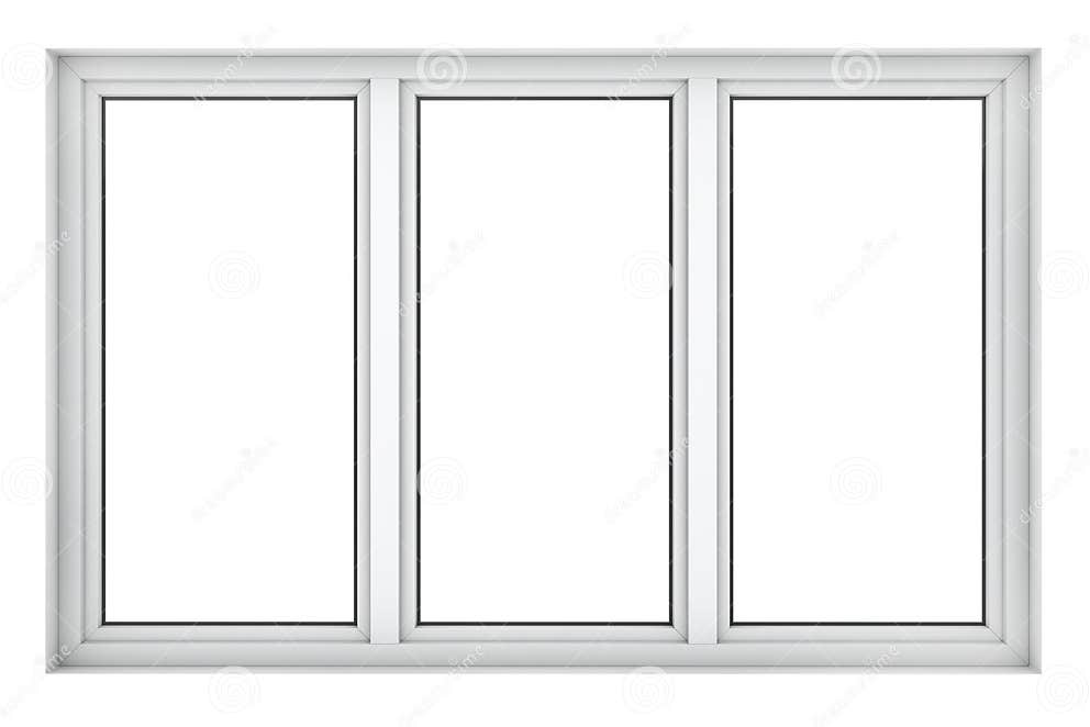 Plastic window frame stock image. Image of front, rendering - 98229065
