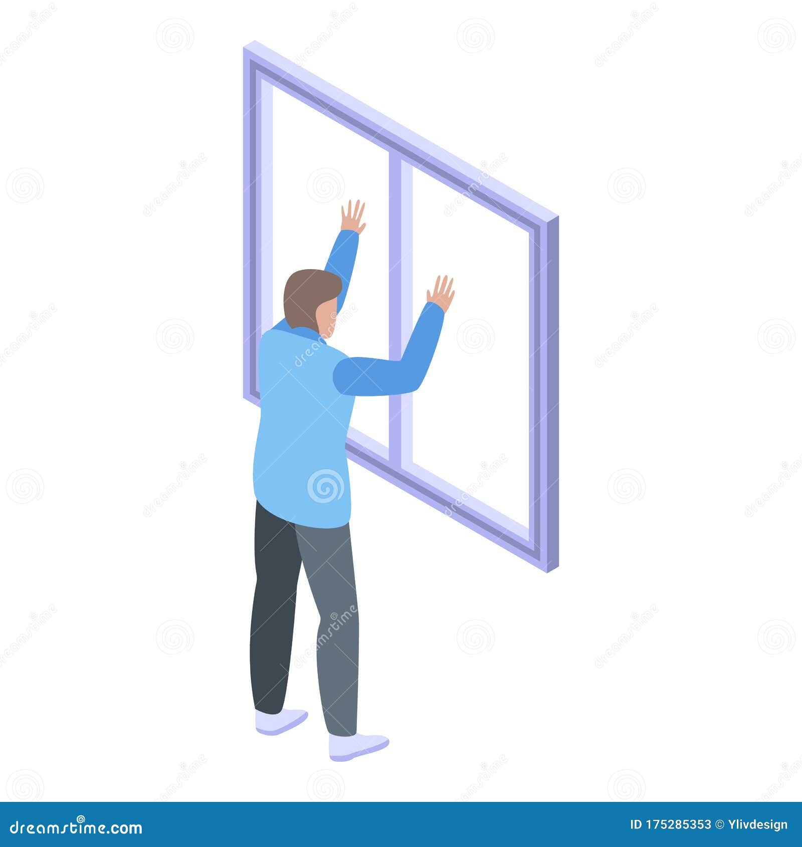 Plastic Window Installation Icon, Isometric Style Stock Vector ...