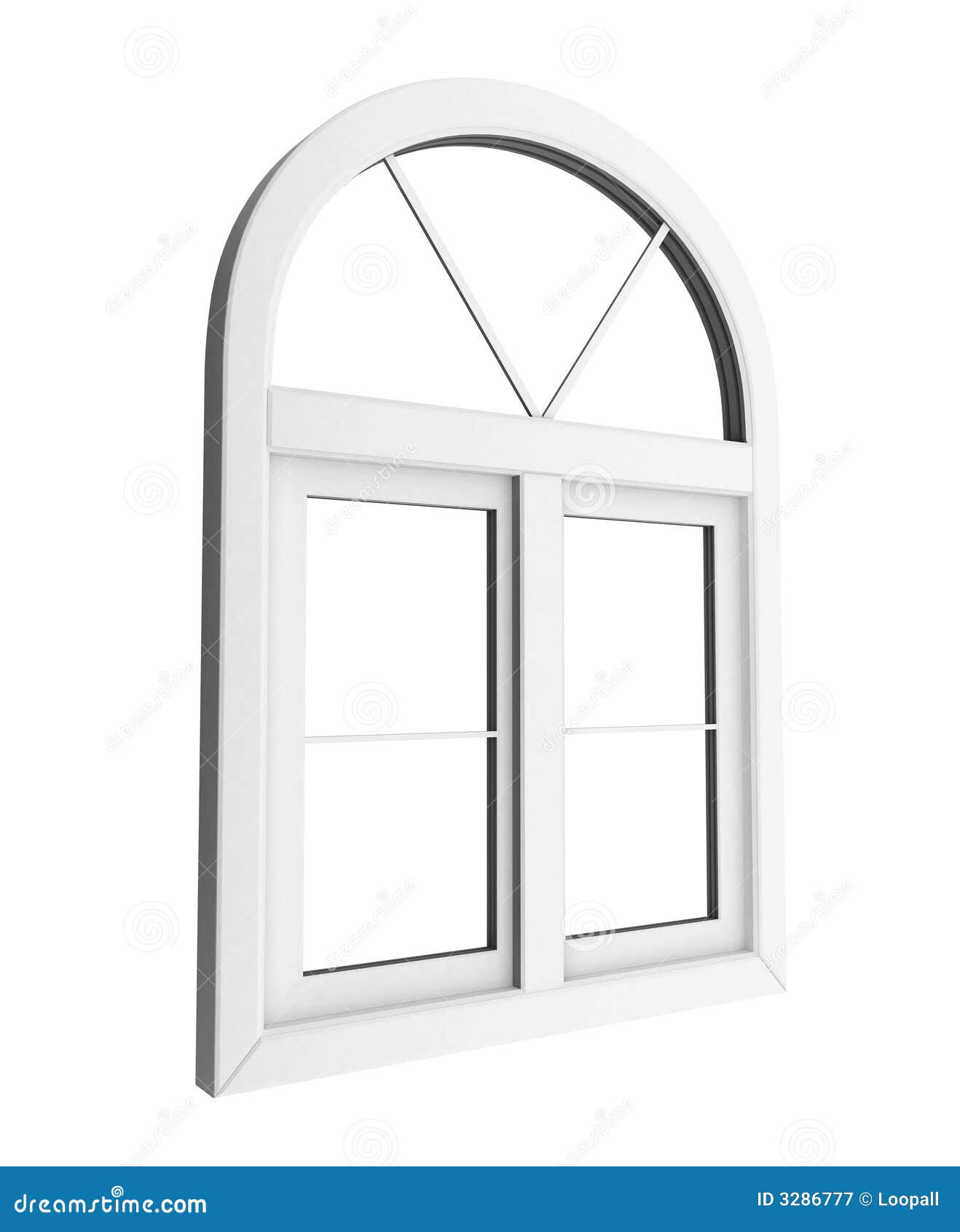 Plastic window isolated stock image. Image of building - 3286777