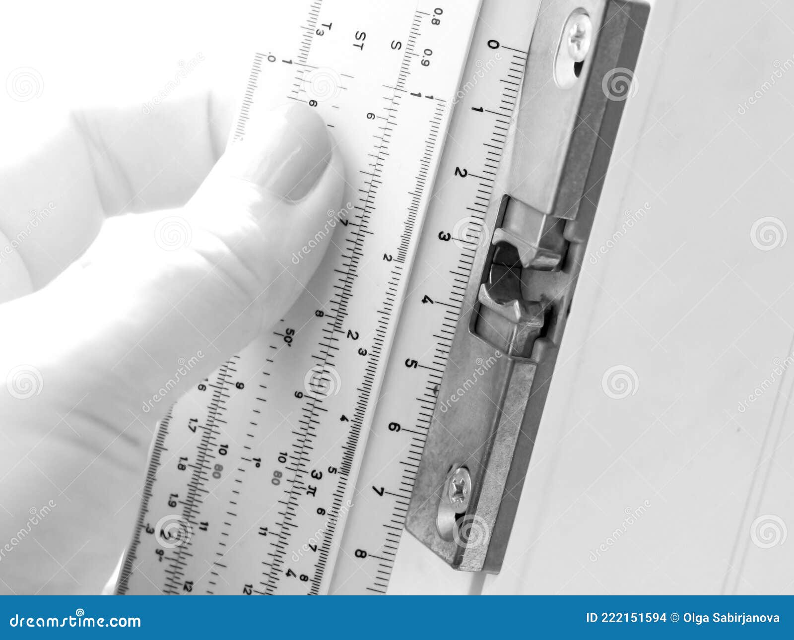 Plastic Window and Measuring Tool, Repair and Diagnostics Stock Photo ...