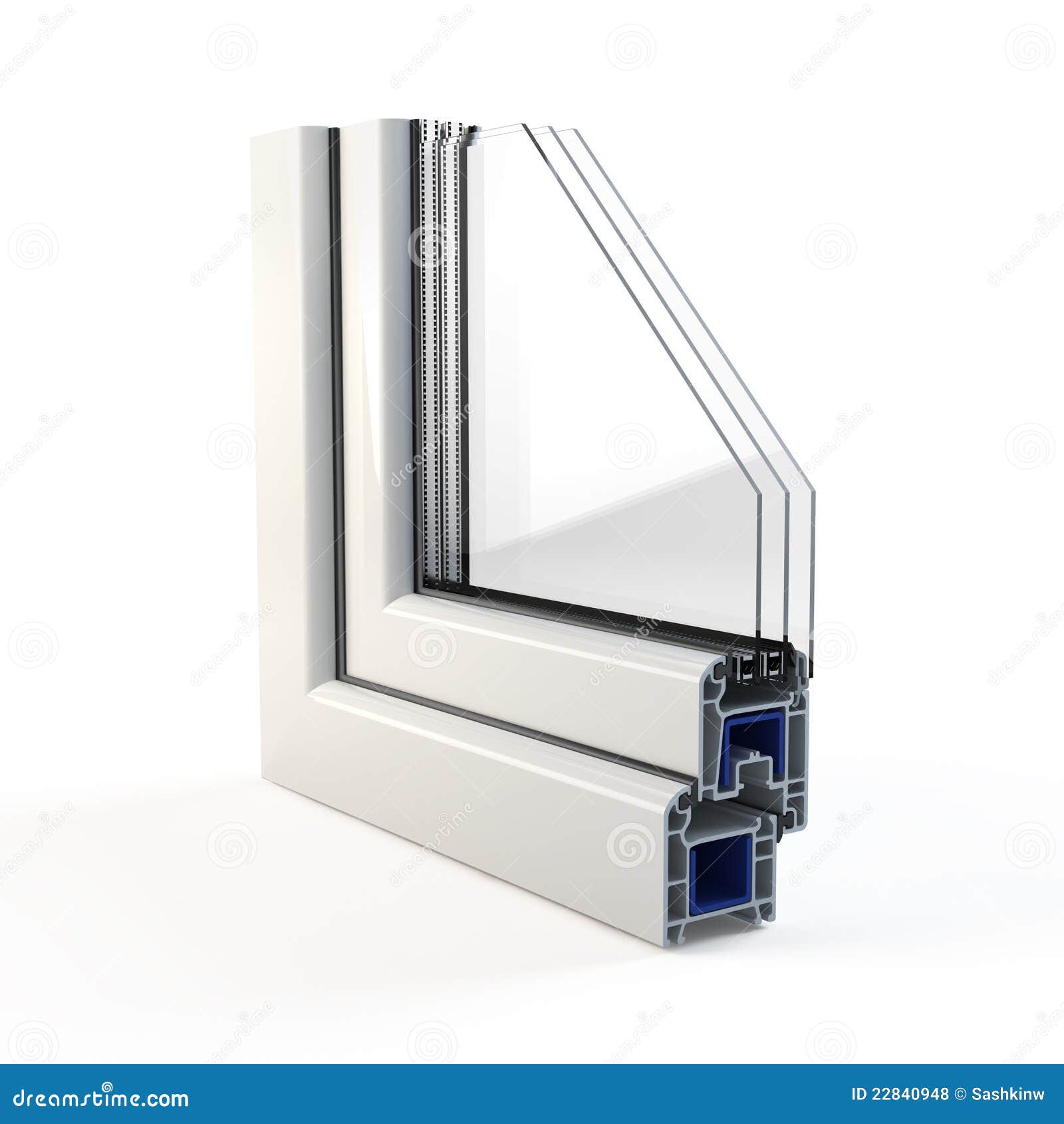 Plastic Window Frame Profile. Infographic Templeate. Vector ...